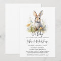 Bunny Rabbit Woodland Baby Shower Invitation | Zazzle