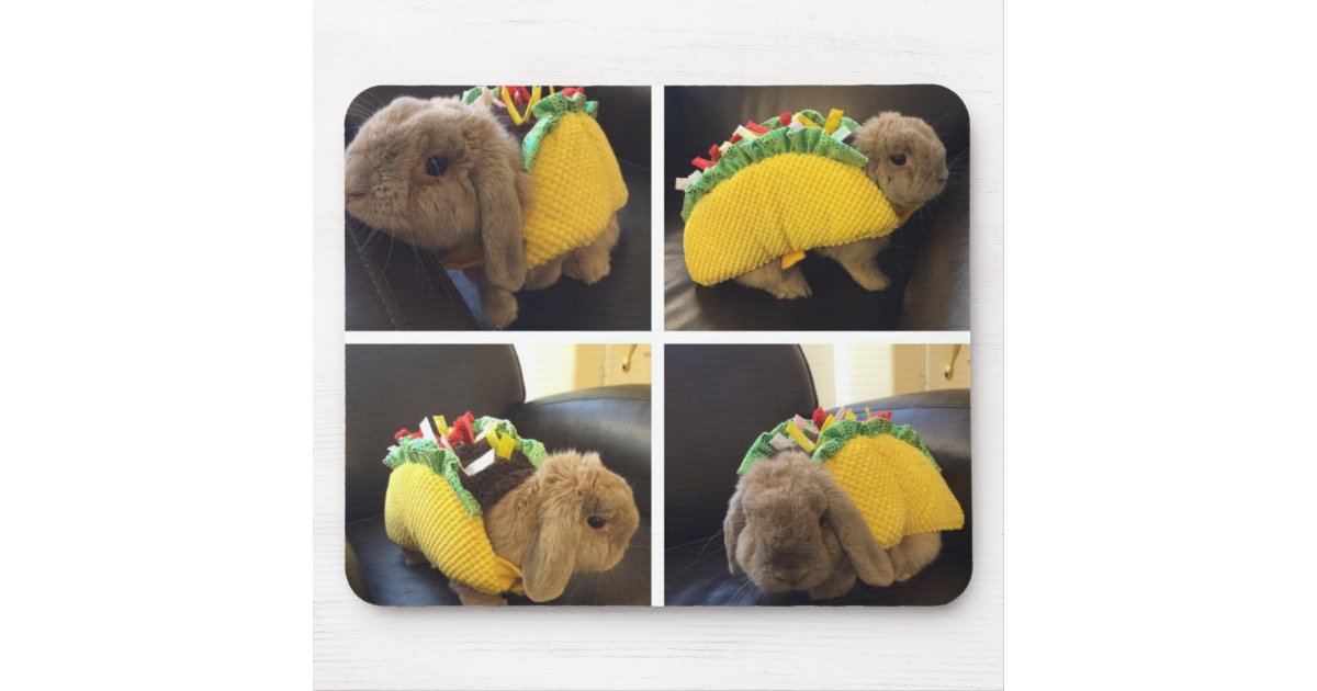 Bunny Taco Mousepad | Zazzle