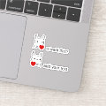bunny u want this? / Customizable ASCII Text Art Sticker | Zazzle