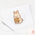 Bunny With Waffles – Cute Animal Sticker | Zazzle