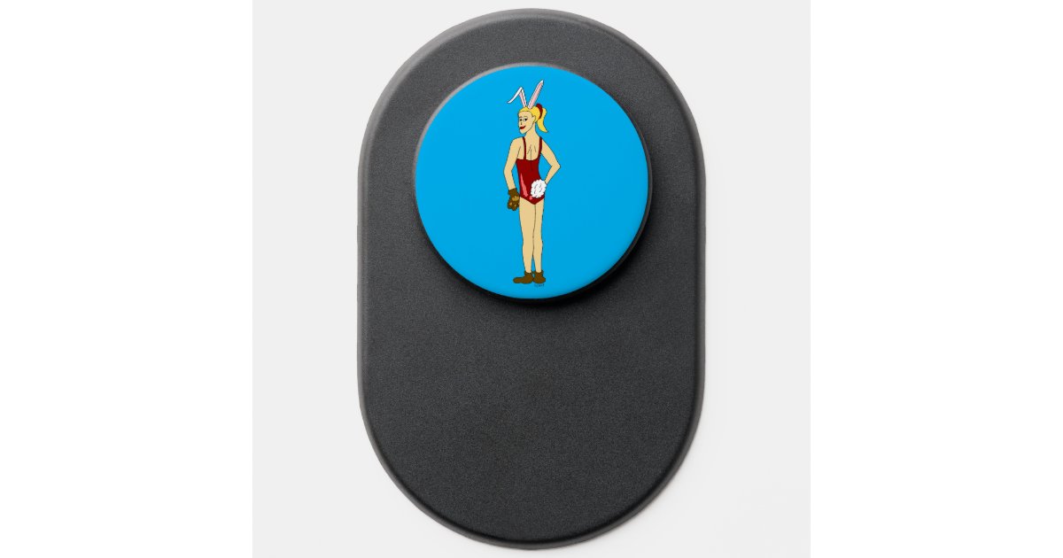 bunnygirl button PopSocket | Zazzle