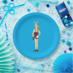 bunnygirl paper plates | Zazzle