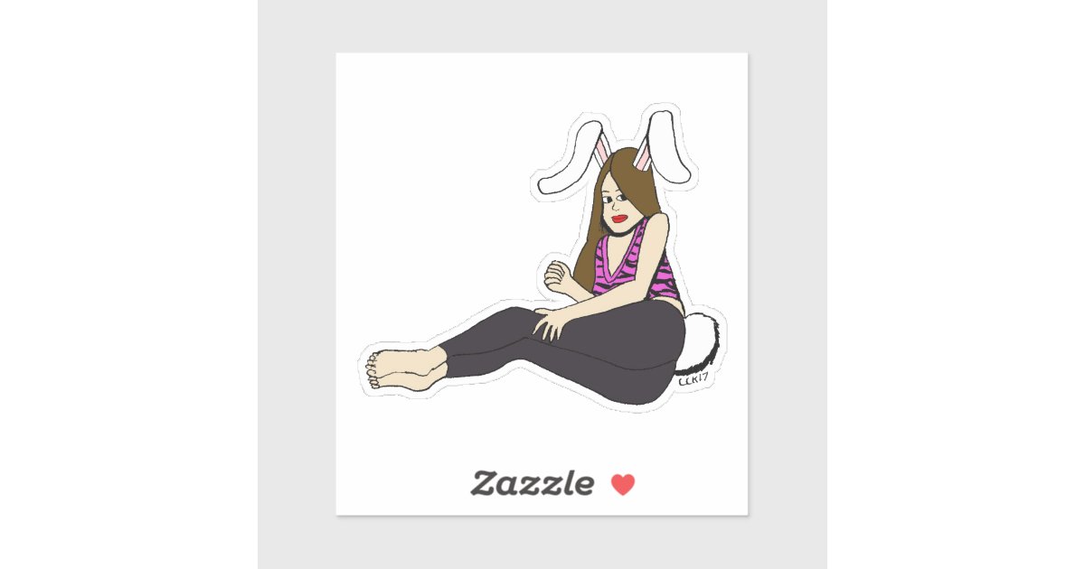 bunnygirl sticker | Zazzle