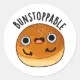 Bunstoppable Funny Bun Pun Classic Round Sticker | Zazzle