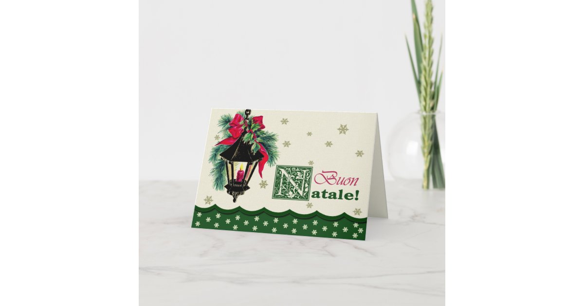Buon Natale. Christmas Cards in Italian | Zazzle