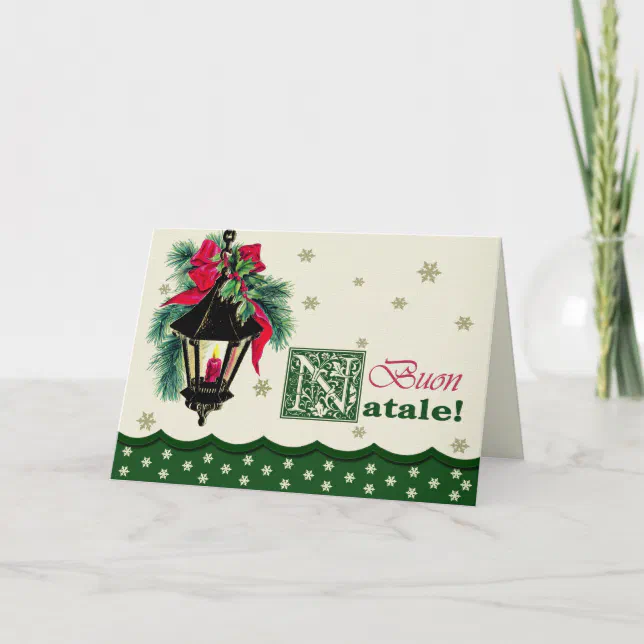 Buon Natale. Christmas Cards in Italian | Zazzle