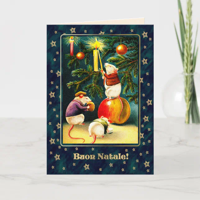 Buon Natale. Christmas Cards in Italian | Zazzle