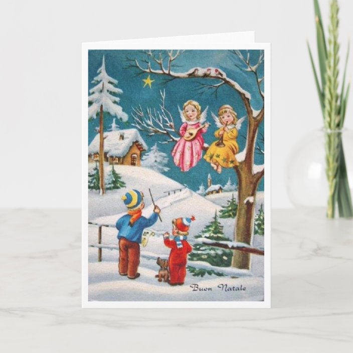 Buon Natale Italian Christmas Card | Zazzle.com