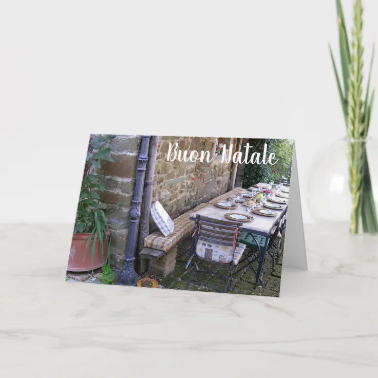 BUON NATALE - ITALIAN CHRISTMAS HOLIDAY CARD | Zazzle