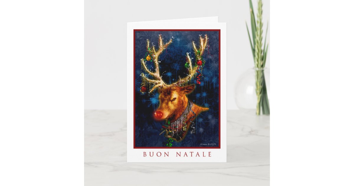 Buon Natale - Italian Merry Christmas Card | Zazzle