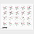 Buon Natale Italian Merry Christmas Classic Round Sticker | Zazzle