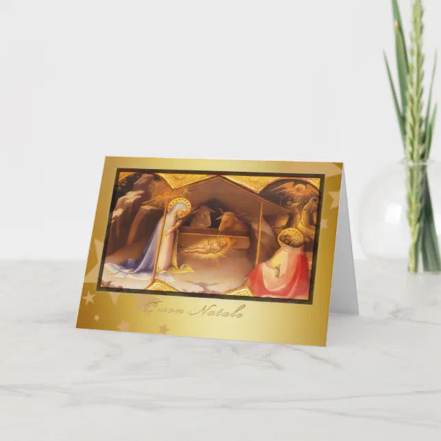 Buon Natale, Merry Christmas in Italian Holiday Card | Zazzle