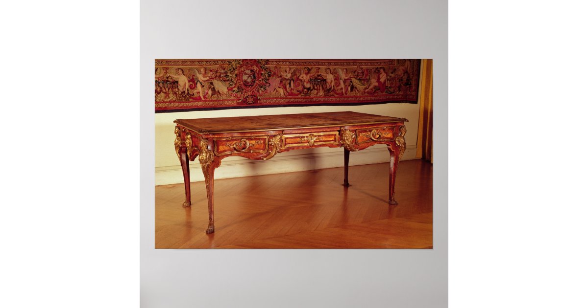 Bureau plat, French, Cressent, 1730 Poster | Zazzle