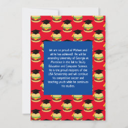 Burger BBQ Graduation Party Invitation | Zazzle