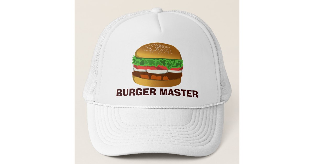 Burger Master Trucker Hat | Zazzle