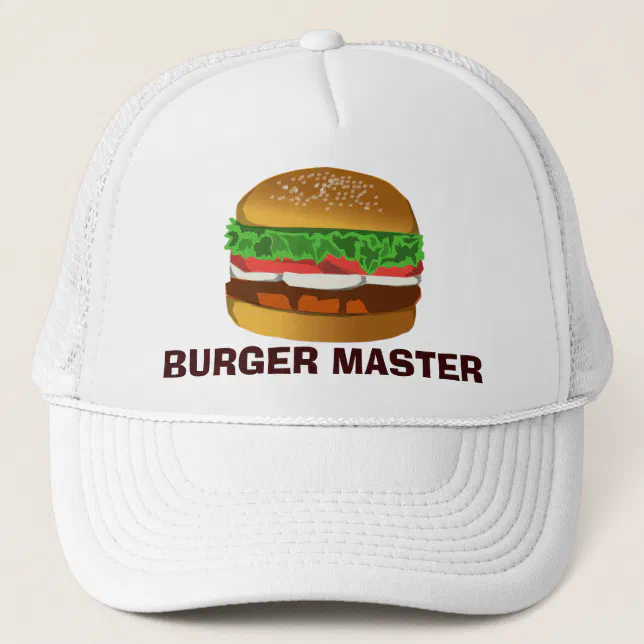 Burger Master Trucker Hat | Zazzle