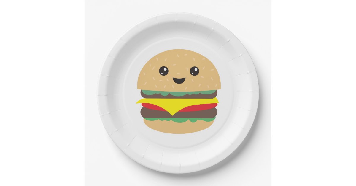 Burger Paper Plates | Zazzle