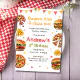 Burger & Pizza Birthday Foodie Birthday Fast Food Invitation | Zazzle