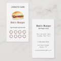 Burger restaurant Loyalty business card | Zazzle