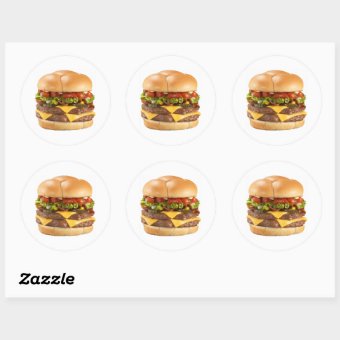 Burger stickers | Zazzle