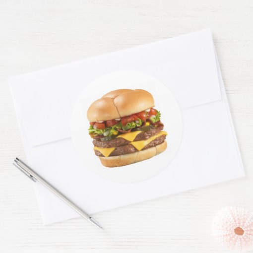 Burger stickers | Zazzle