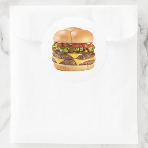 Burger stickers | Zazzle