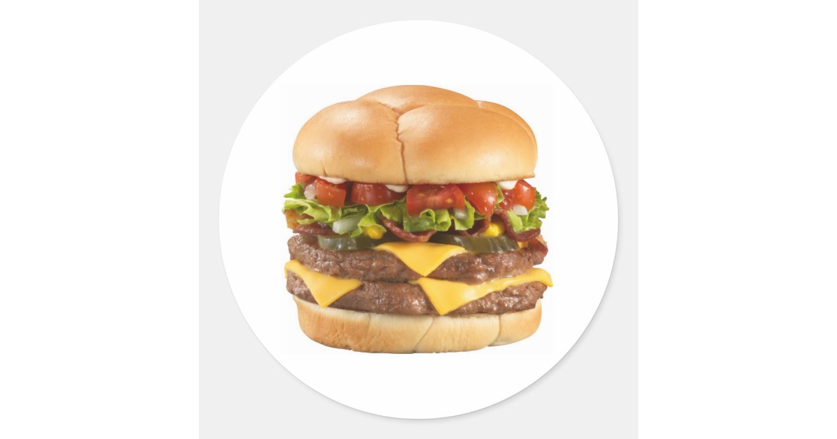 Burger stickers | Zazzle