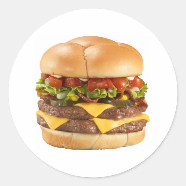 Burger stickers | Zazzle