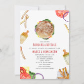 Burgers and Bottles Hamburger Baby Shower Invitation | Zazzle