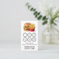 Burgers Restaurant QR Code Minimal Loyalty Card | Zazzle