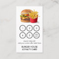 Burgers Restaurant QR Code Minimal Loyalty Card | Zazzle
