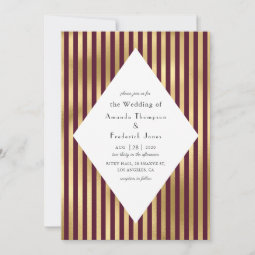 Burgundy and Gold Paris Themed Wedding Invitation | Zazzle