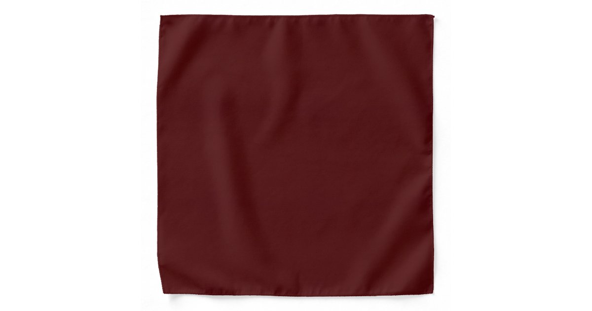 Burgundy Bandana | Zazzle