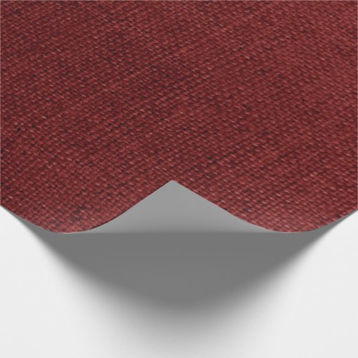 Burgundy Burlap Wrapping Paper | Zazzle