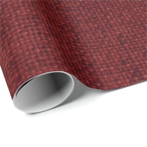Burgundy Burlap Wrapping Paper | Zazzle