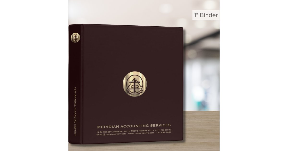 Burgundy Financial Report Binder | Zazzle