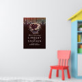 Burgundy Floral Lantern Wedding Welcome Sign | Zazzle