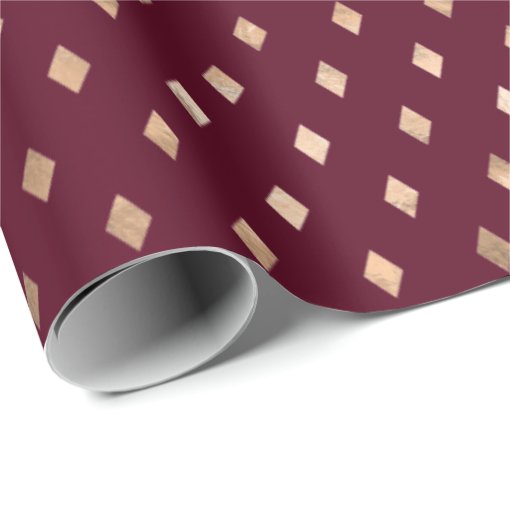 Burgundy Gold Pattern Wrapping Paper | Zazzle