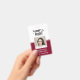 Burgundy Logo Security Photo Barcode Employee ID Badge | Zazzle