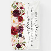 Burgundy Marsala Vinyl Welcome Banner | Zazzle