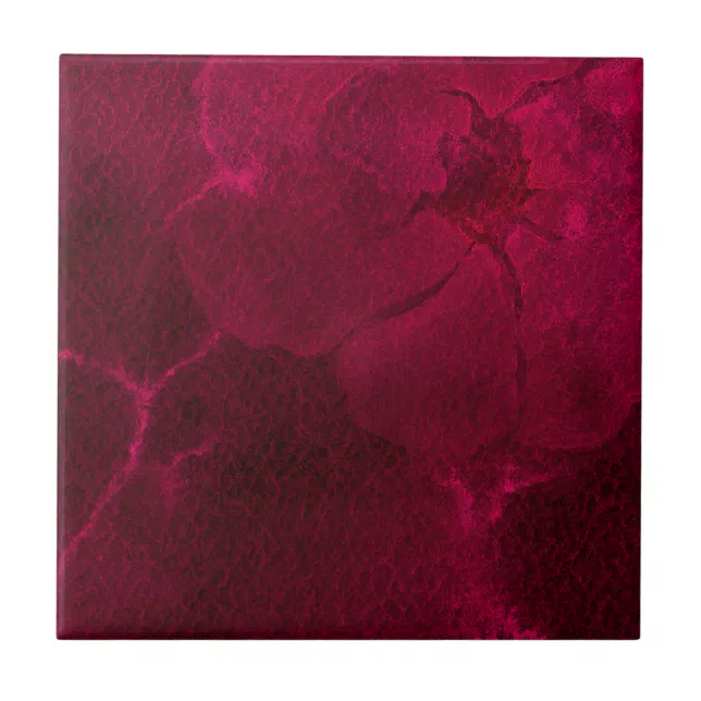 Burgundy Passion Ceramic Tile | Zazzle