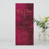 Burgundy Passion Vow Renewal Invitation | Zazzle