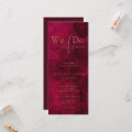 Burgundy Passion Vow Renewal Invitation | Zazzle