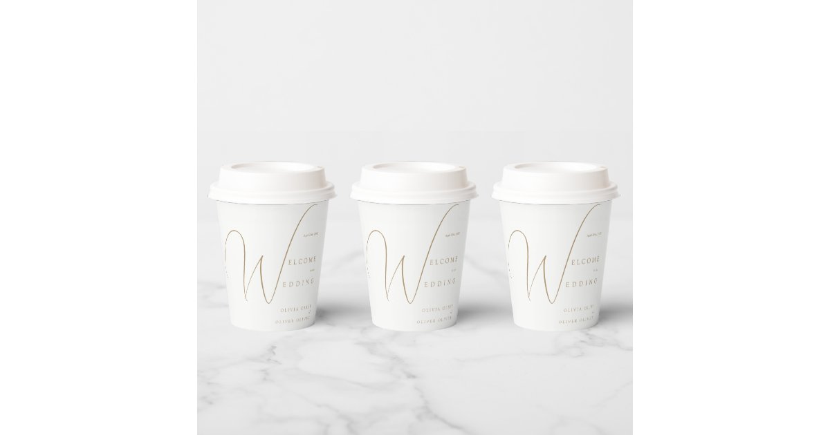 Burgundy Passion Wedding Paper Cups | Zazzle