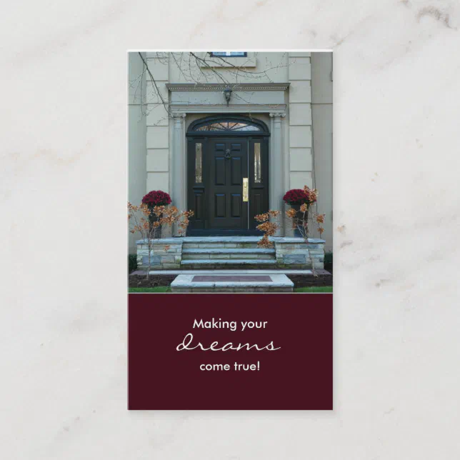 Burgundy Real Estate House Business Card | Zazzle Burgundy Real Estate House Business Card | Zazzle