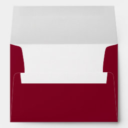 Burgundy Red A7 5x7 Custom Pre-addressed Envelopes | Zazzle