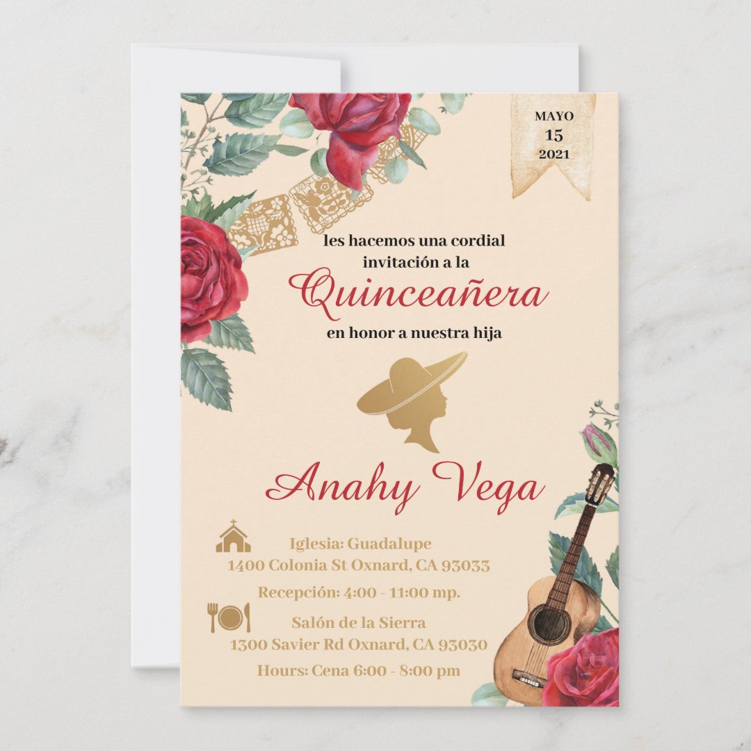 Burgundy Red Charra Invitation, Rustic Charro, RED Invitation | Zazzle