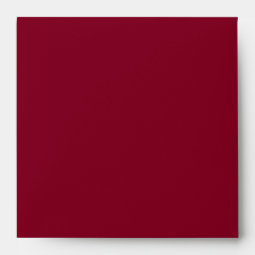 Burgundy Red Maroon Square Card Wedding Envelope | Zazzle