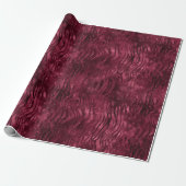 Burgundy Red Zebra Print Wrapping Paper | Zazzle