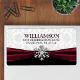 Burgundy Ribbon Address Labels | Zazzle